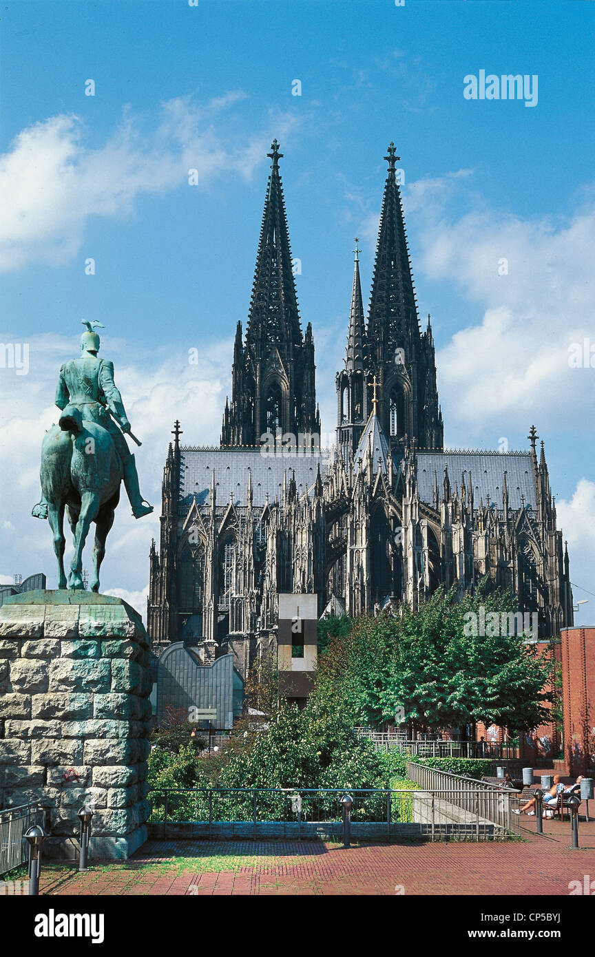 Cologne Cathedral Valley Of The Rhine Germany Stock Photo - Alamy