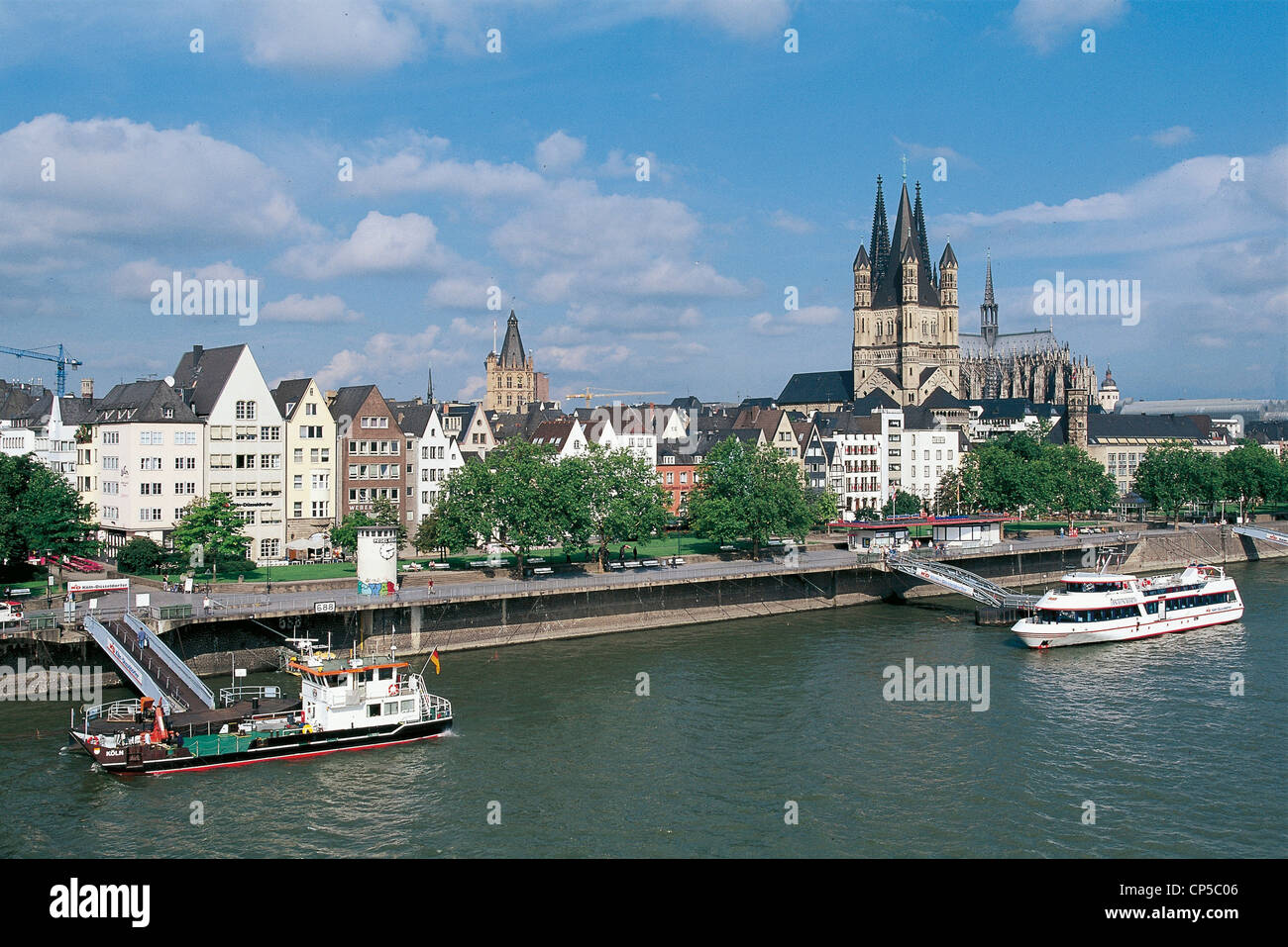 Cologne Germany Rhine Valley Boarding Docks Stock Photo - Alamy