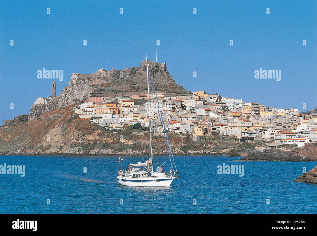 Sardinia Castelsardo Castle Stock Photo - Alamy