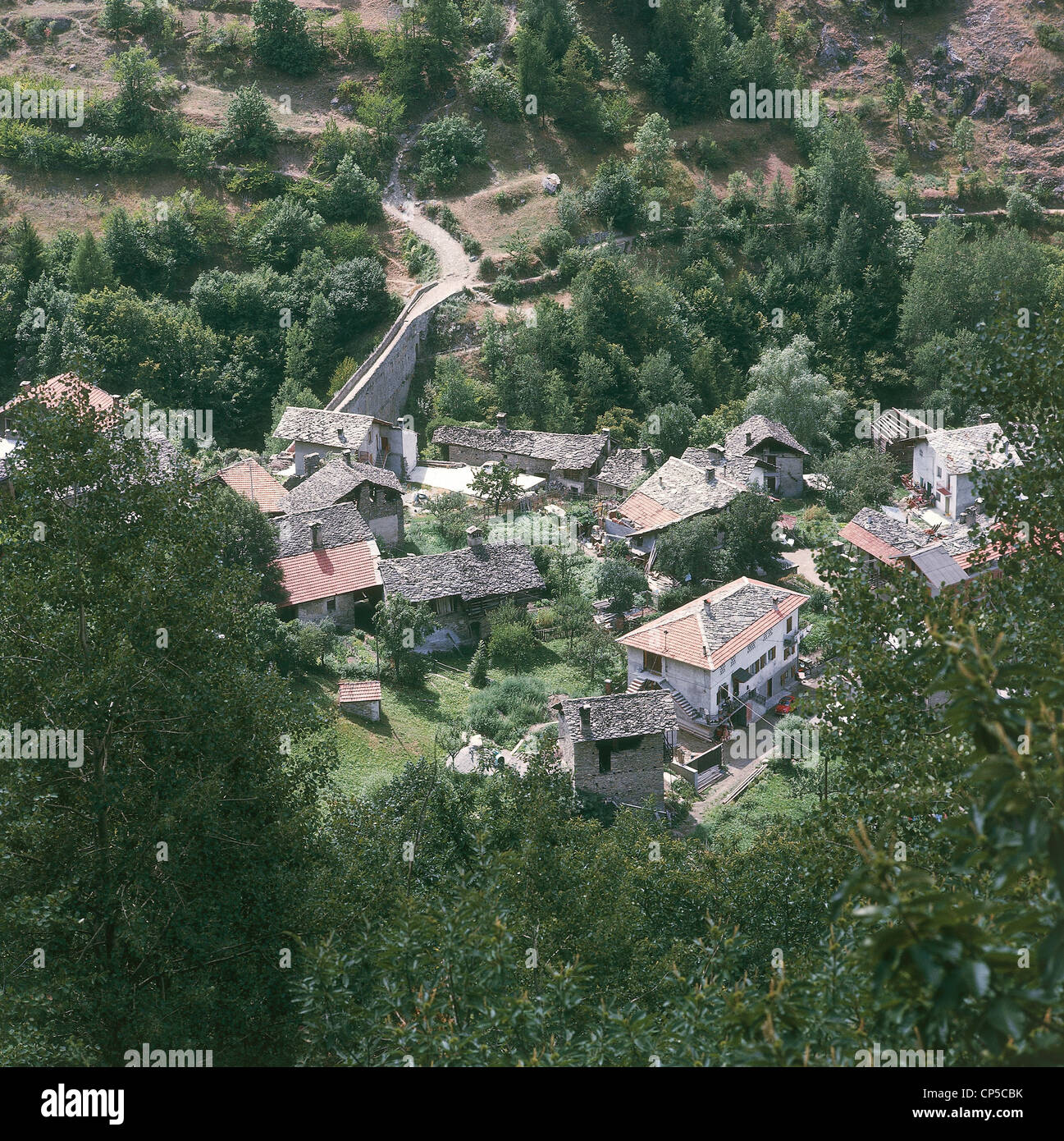 Valle d'Aosta - Pondel, a fraction of Aymavilles (Ao Stock Photo - Alamy