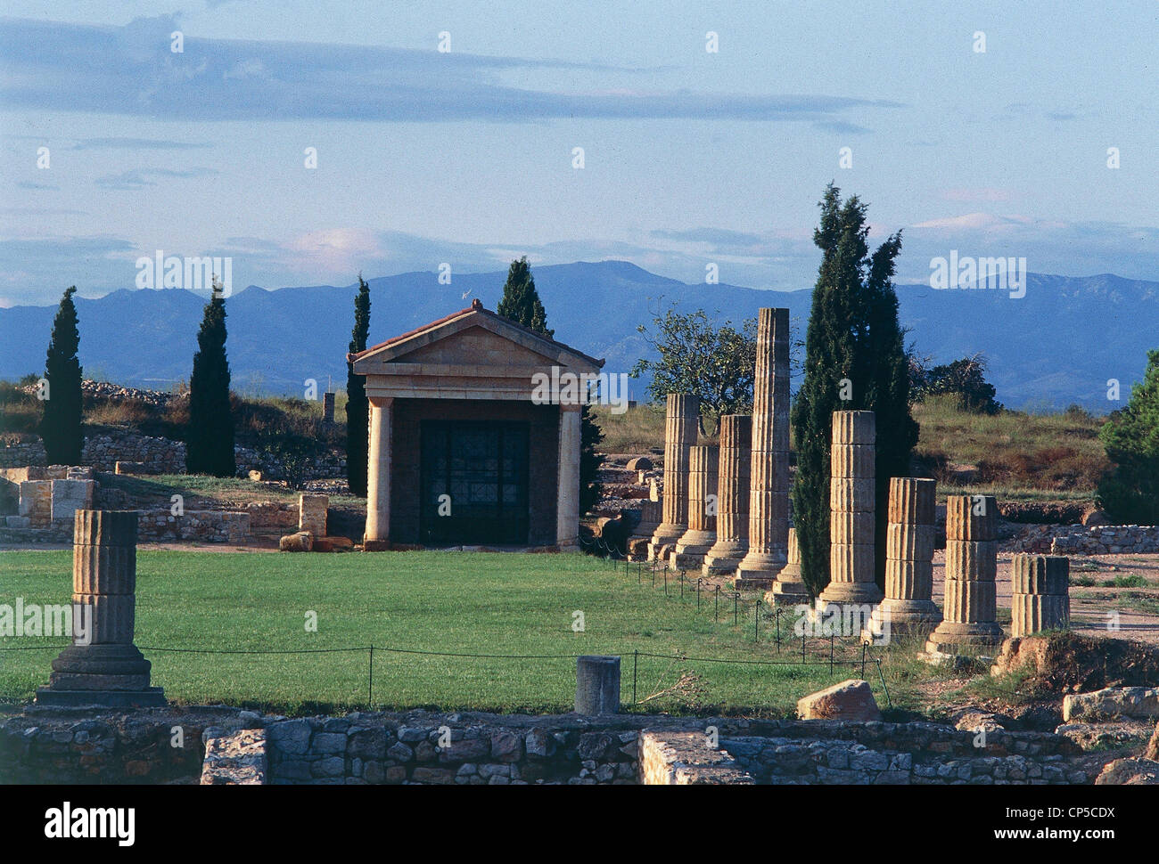 Spain - Catalonia - L'Escala. Ruins of Ancient Greek and Roman Empuries ...