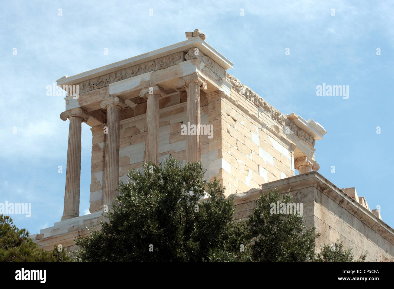 Temple of Athena at the Acropolis of Athens Stock Photo - Alamy
