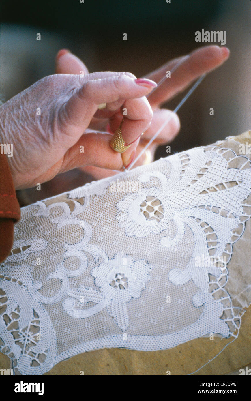 Burano lace hi-res stock photography and images - Alamy