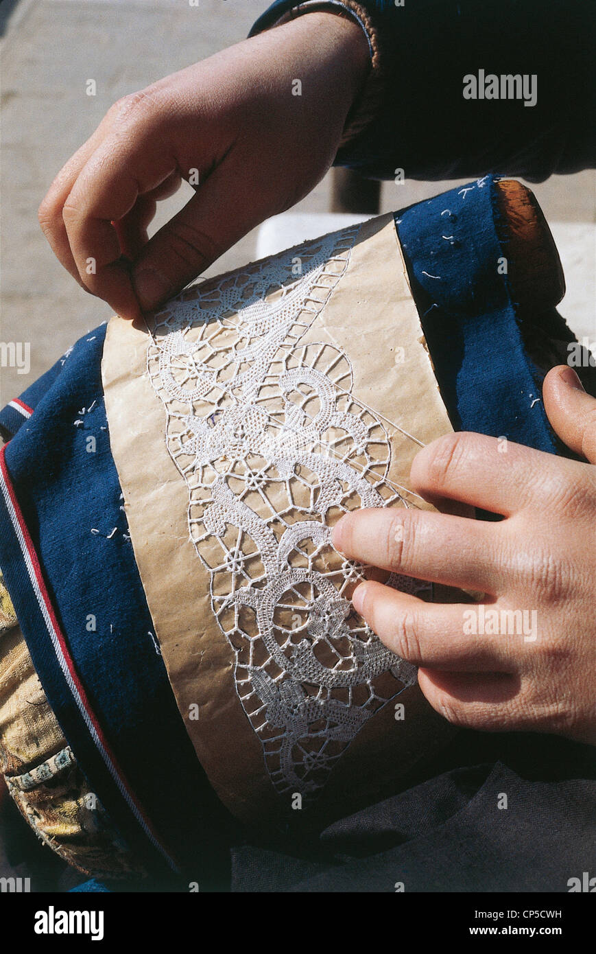 Lace of burano hi-res stock photography and images - Alamy
