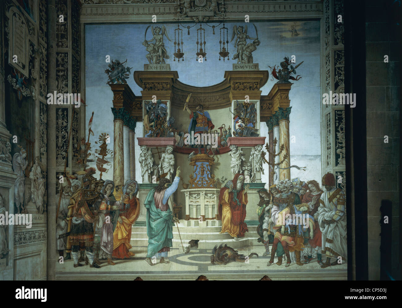 Tuscany Florence Church of Santa Maria Novella. Chapel of Filippo Strozzi. Filippino Lippi (1457 ...