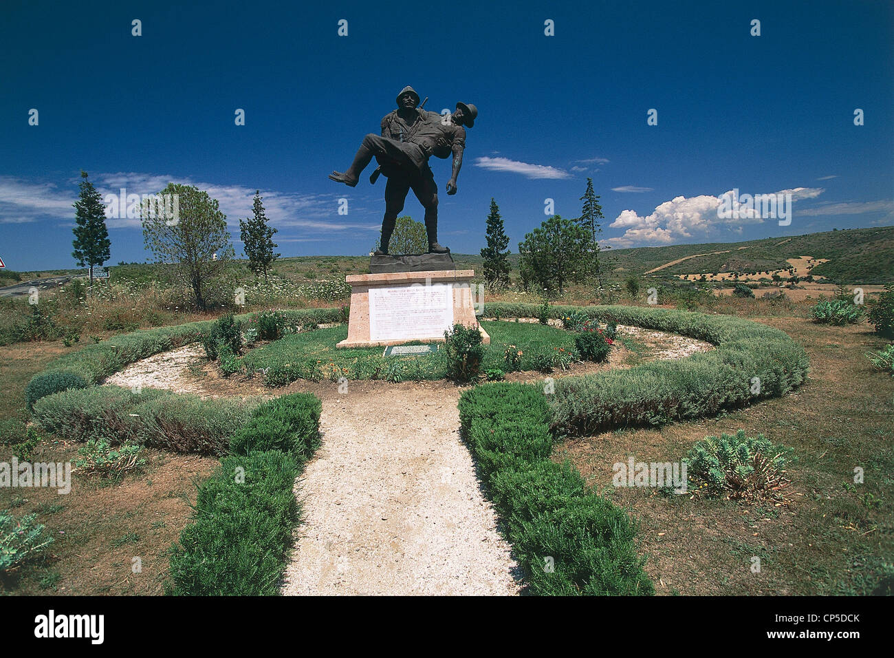 Turkey Gallipoli Peninsula Of Monument To Turkish Soldiers Stock Photo ...