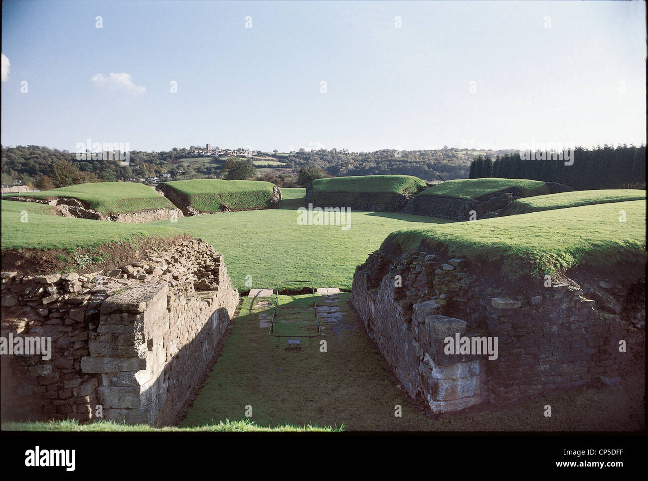 UNITED KINGDOM Caerleon ROMAN AMPHITHEATRE Stock Photo - Alamy