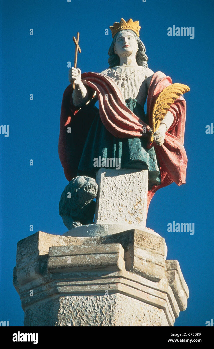 Puglia - Polignano a Mare (Ba). Statue of St. Vitus Stock Photo - Alamy