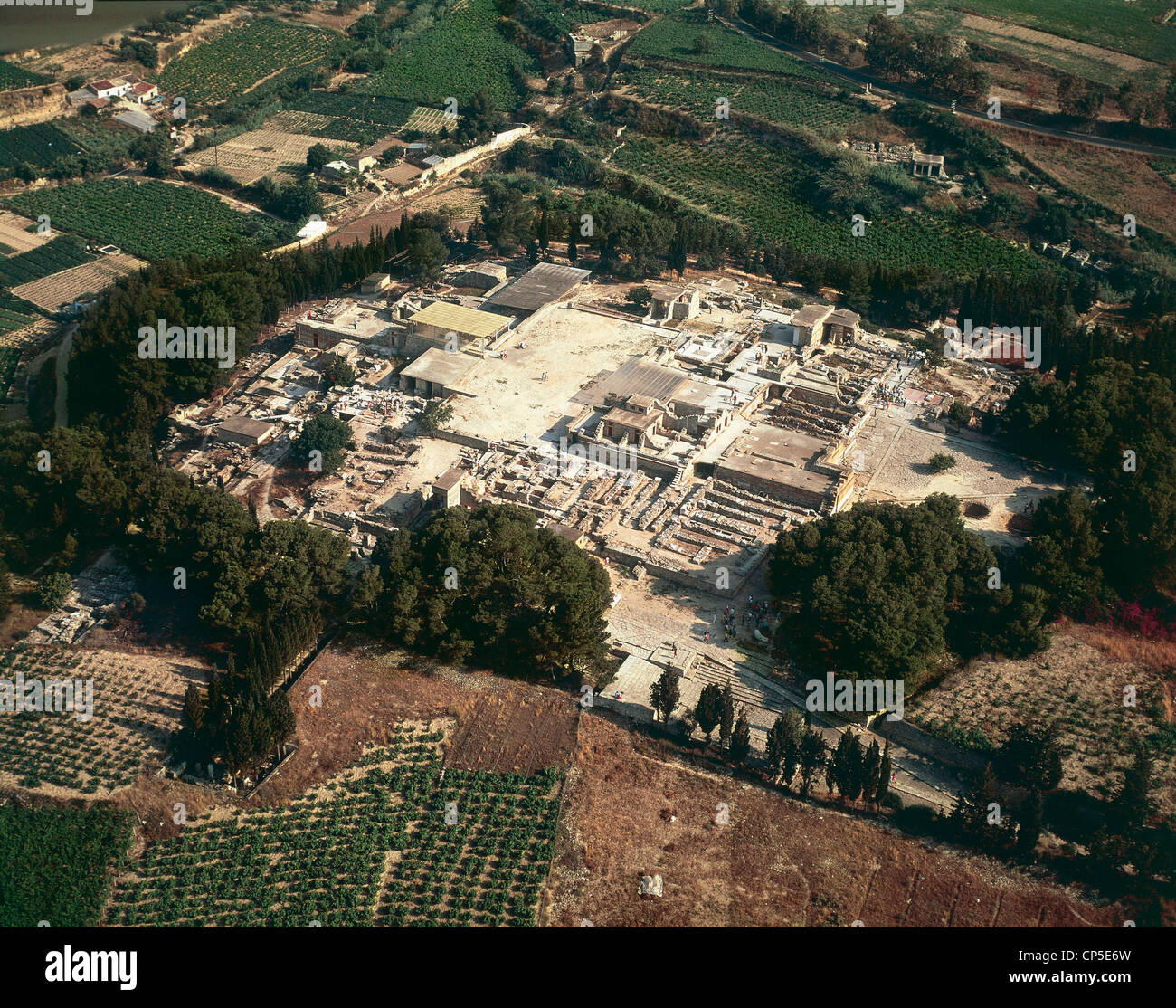 Palace Of Knossos Aerial View