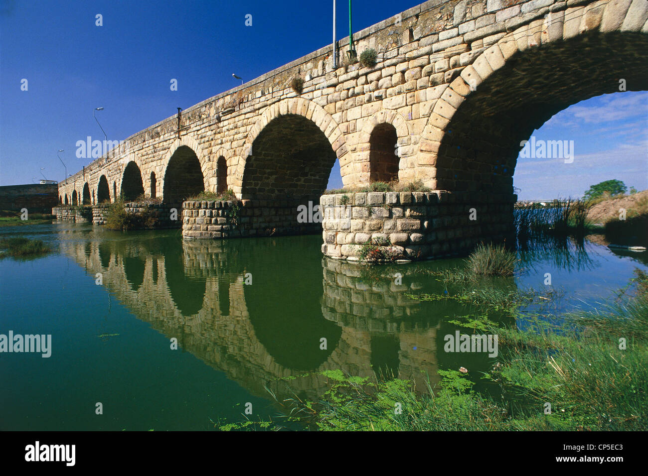 Roman Bridge Merida Spain Stock Photo - Alamy