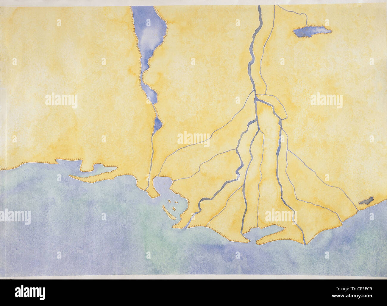 Map of the nile delta hi-res stock photography and images - Alamy