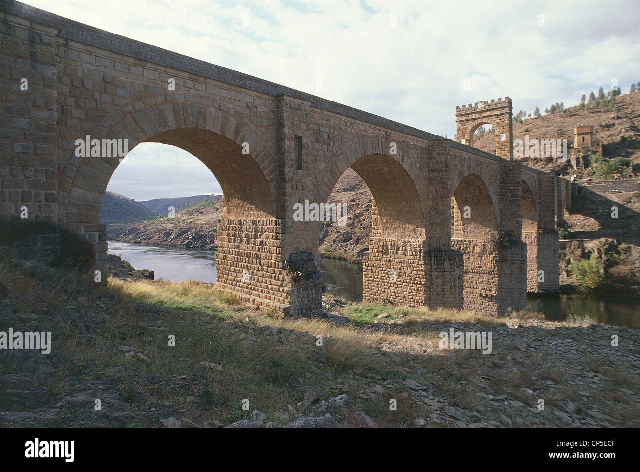 Spain - Alcantara Roman bridge Stock Photo - Alamy