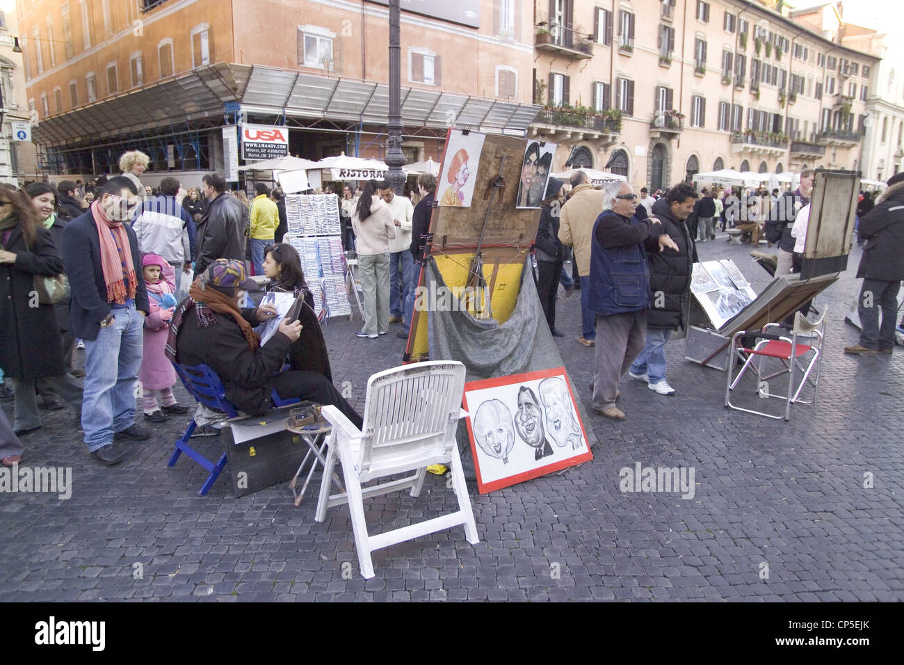 Lazio - Roma, Piazza Navona. People Stock Photo - Alamy