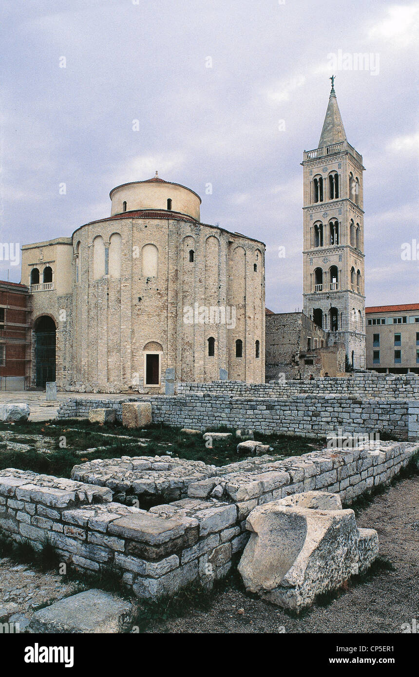 Croatia Zadar Roman Forum Stock Photo - Alamy