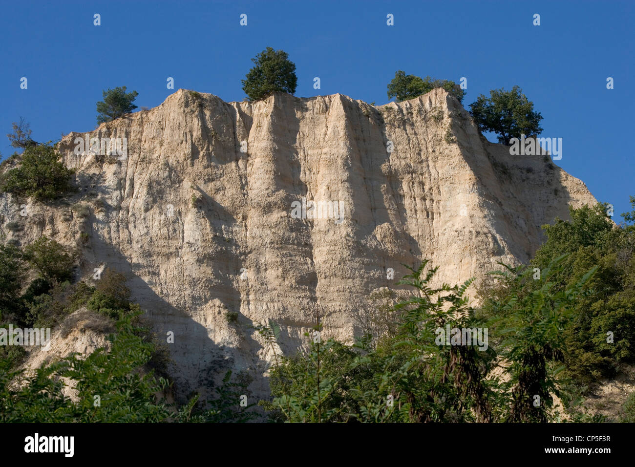 Bulgaria - Melnik. The pyramids of sandstone of the Pirin Stock Photo ...