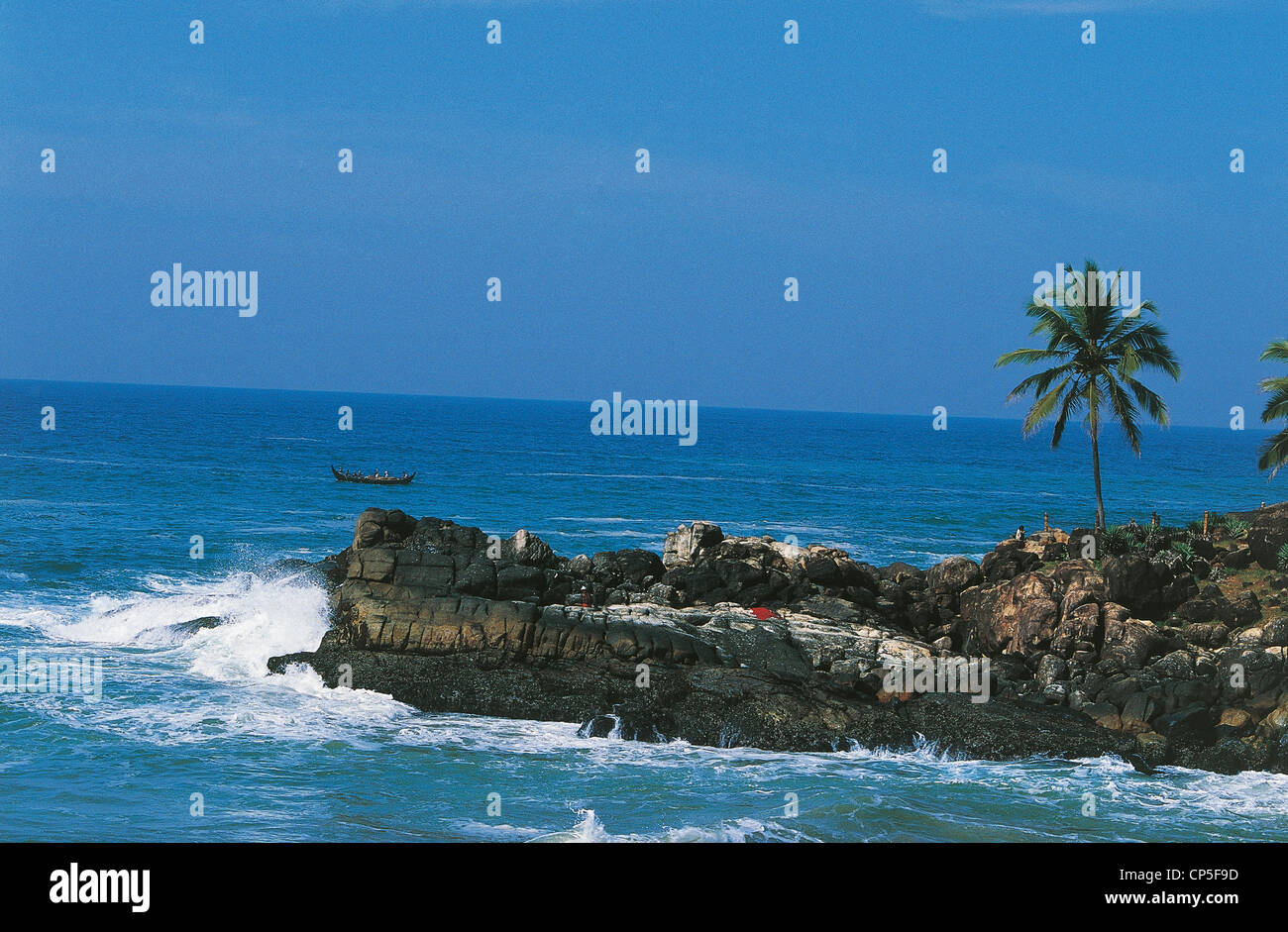 India - Kerala - the Malabar Coast, south of Kovalam beach Stock Photo ...