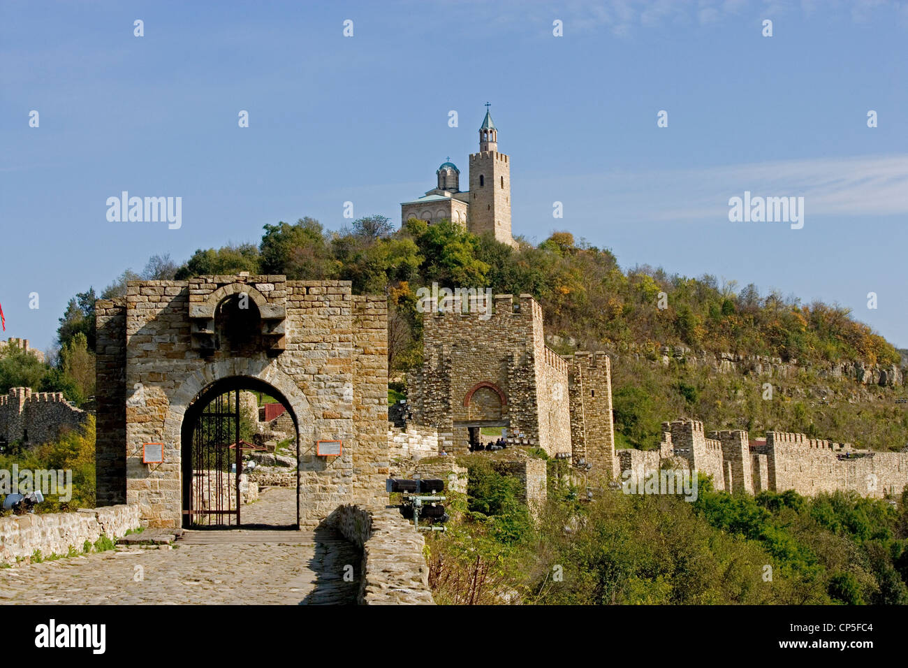 Bulgaria - Veliko Tarnovo - Hill of the Czars (Carevec). The three ...