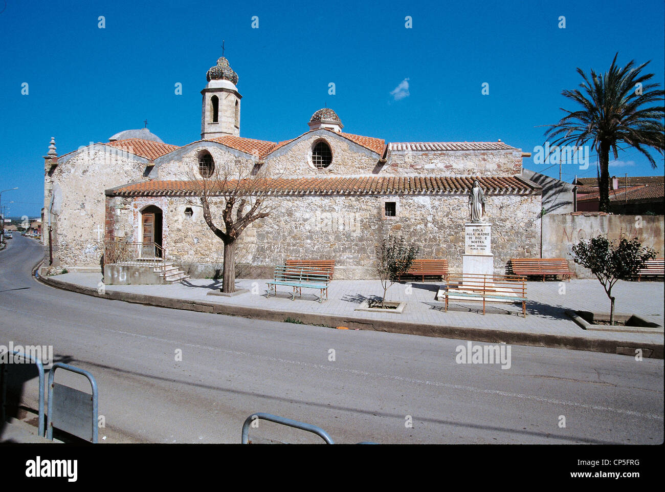 Sardinia - Riola Sardo (OR). Parish Church of St. Anne and St. Martin ...