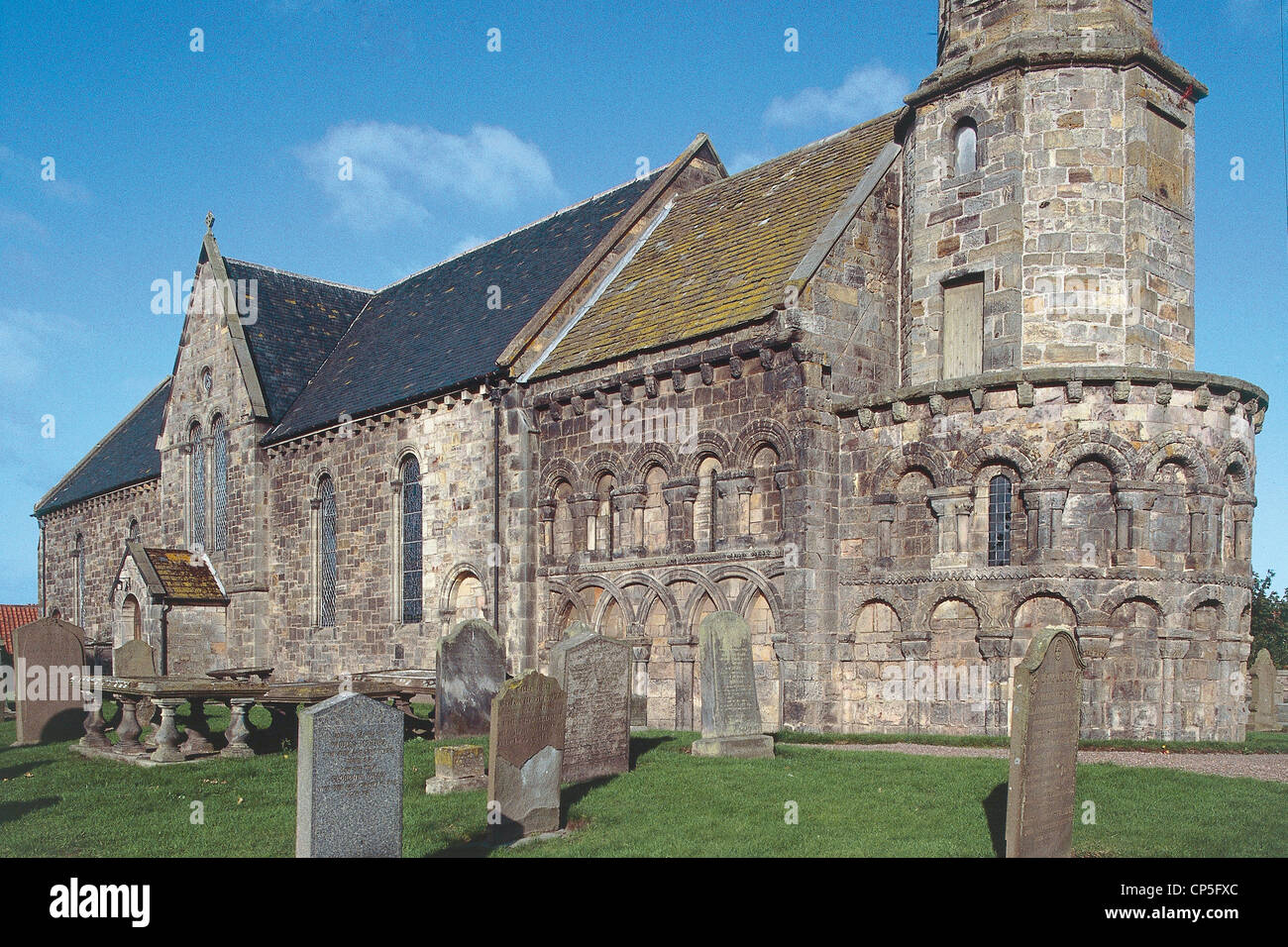 United Kingdom - Scotland. Leuchars, Norman church Stock Photo - Alamy