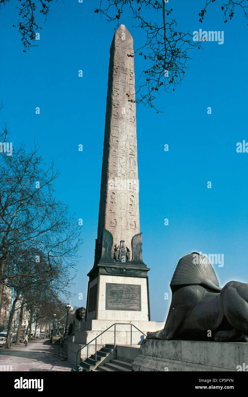 United Kingdom - England - London, Cleopatra's Obelisk Stock Photo - Alamy