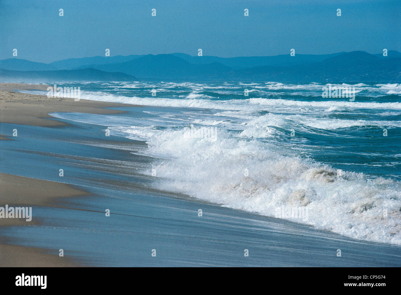 Tunisia - Beach along the coast between Tabarka and Bizerte Stock Photo ...
