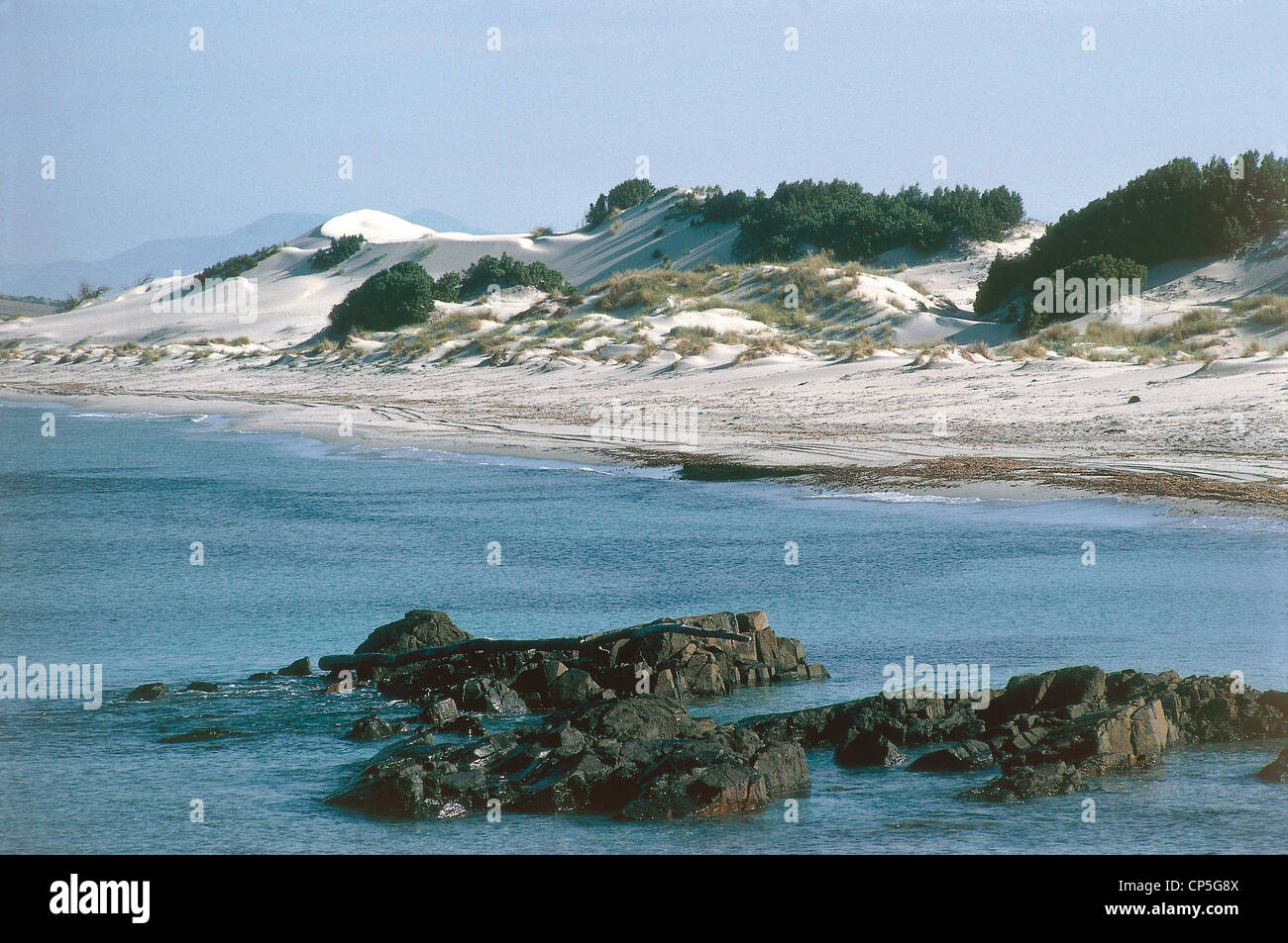 Sardinia - Capo Teulada (CA), white sands Stock Photo - Alamy