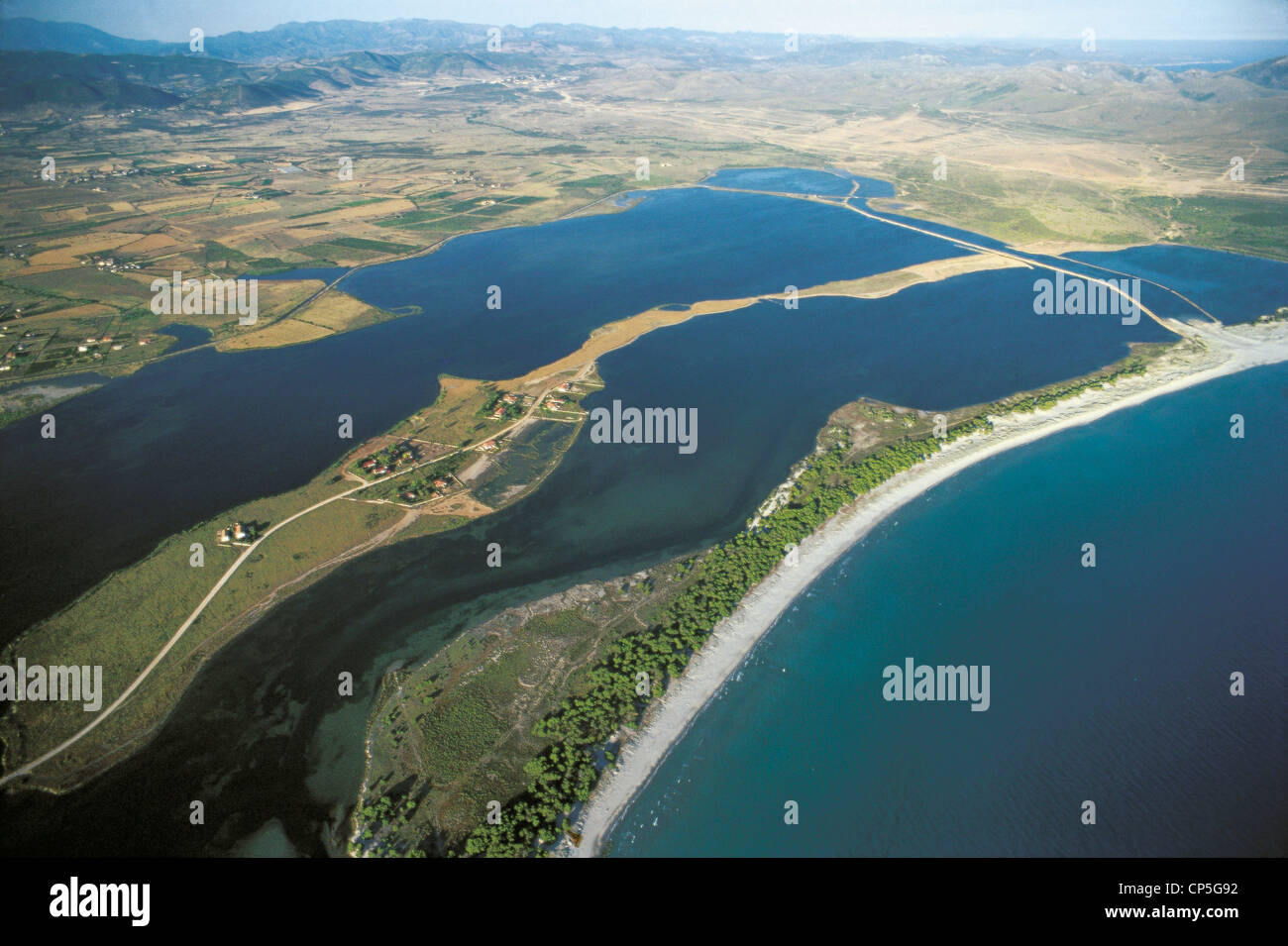 SARDEGNA Capo Teulada POND IS BREBEIS Stock Photo - Alamy