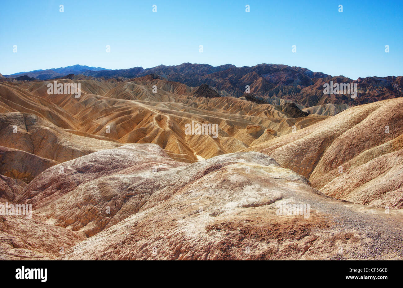 Death valley landscape viewed from zabrinski point Stock Photo - Alamy