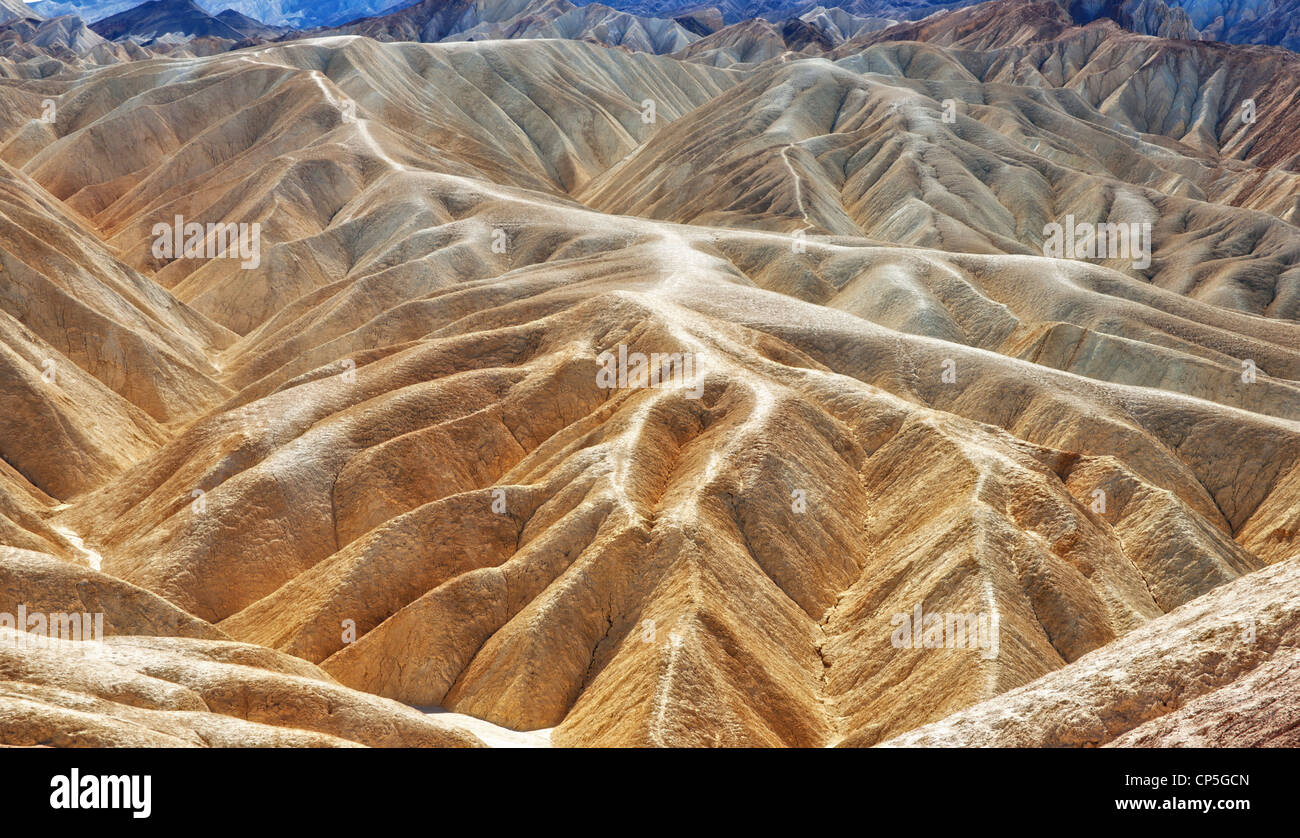 Death valley landscape viewed from zabrinski point Stock Photo - Alamy