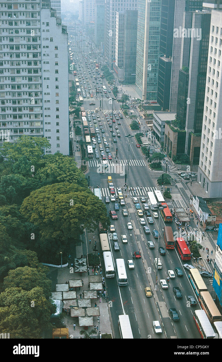 Brazil - Sao Paulo. Traffic Stock Photo - Alamy