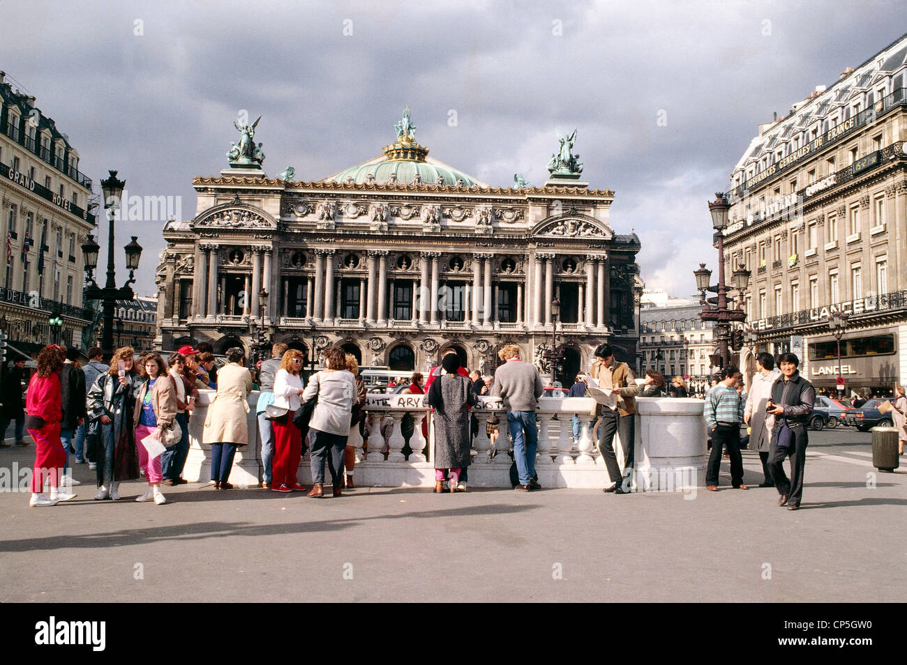 France - Paris. The facade of neo-baroque Palais Garnier (Charles ...
