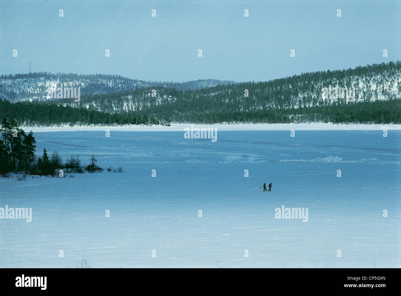 Finland - Lake Inari Stock Photo - Alamy