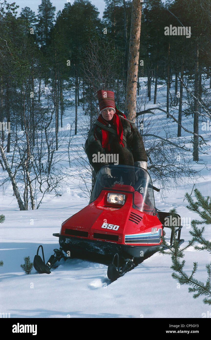 Sami snowmobile hi-res stock photography and images - Alamy
