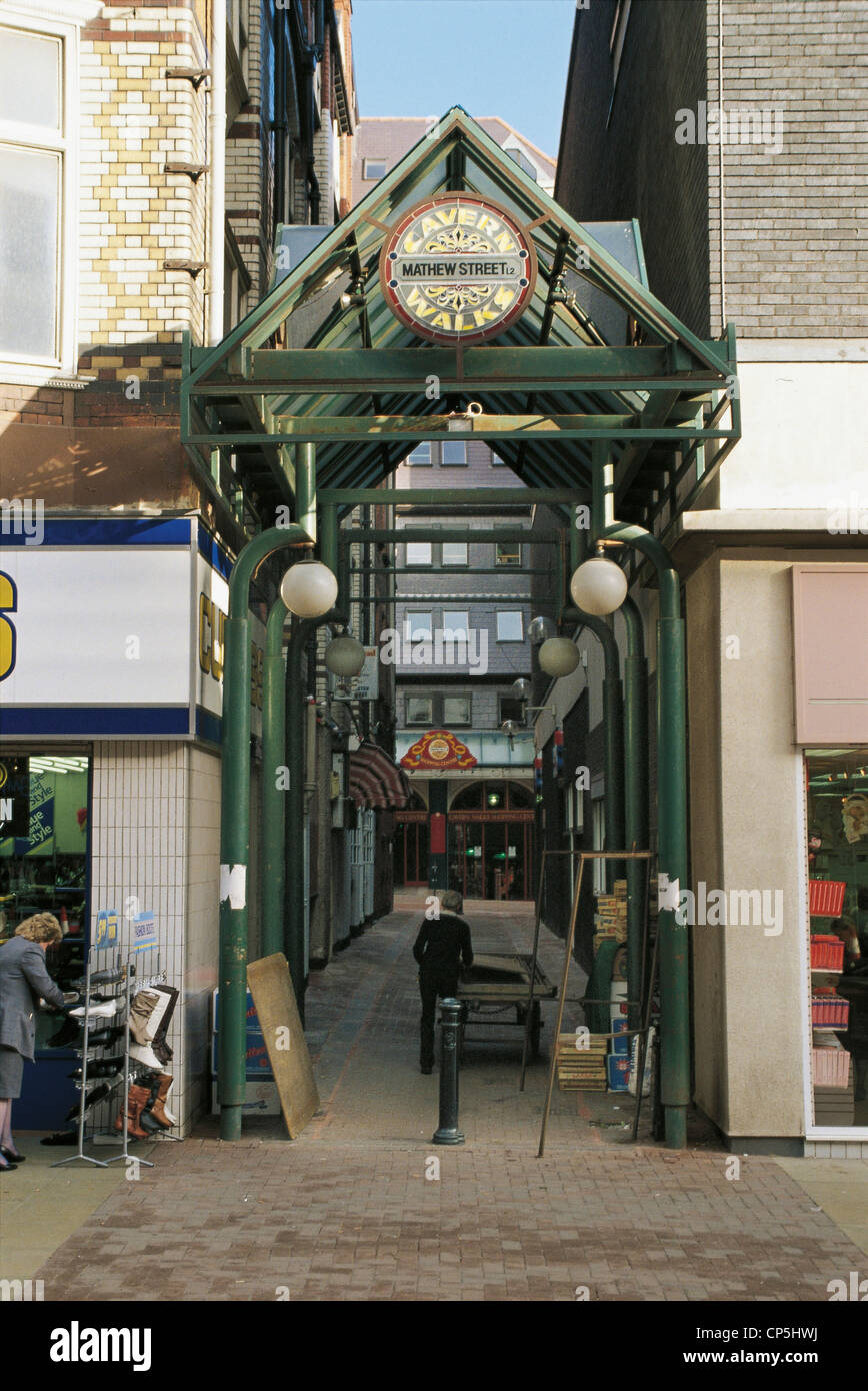 Great Britain - Liverpool. Mathew Street Stock Photo - Alamy