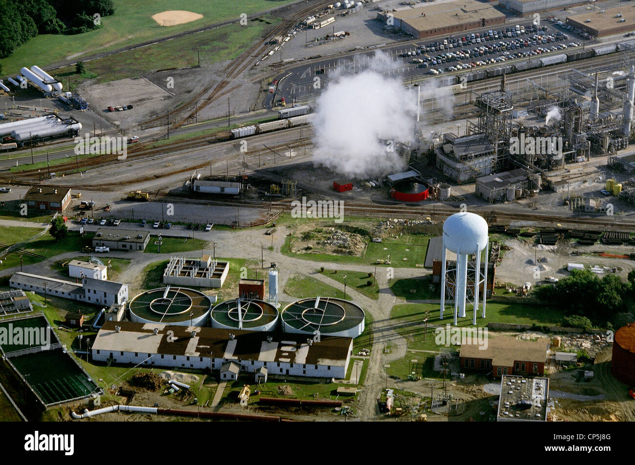 United States of America - Virginia - Hopewell. Wastewater treatment ...