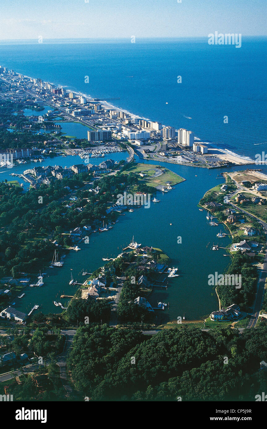 Virginia beach aerial hi-res stock photography and images - Alamy