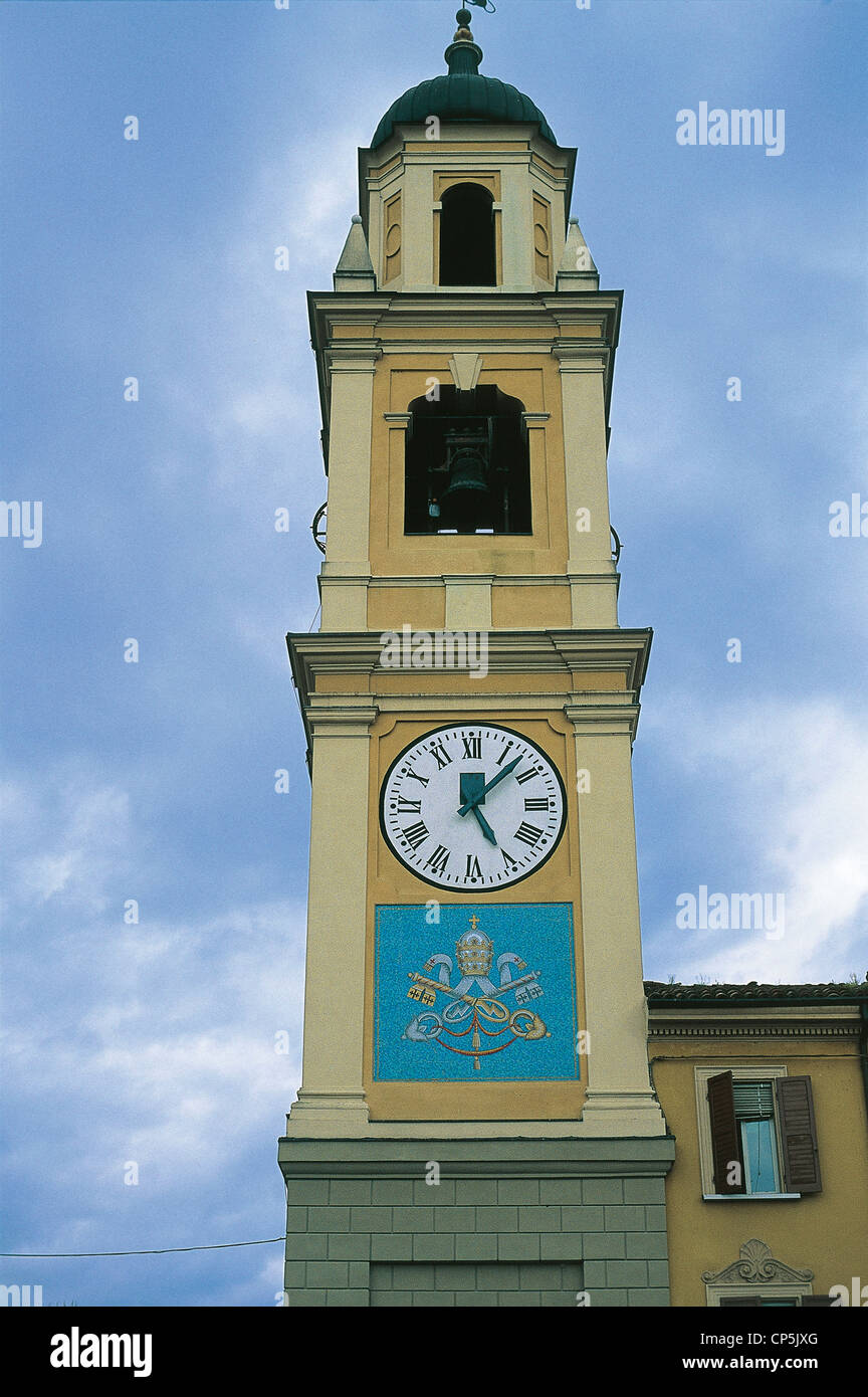 Emilia Romagna Boretto Clock Tower Stock Photo - Alamy
