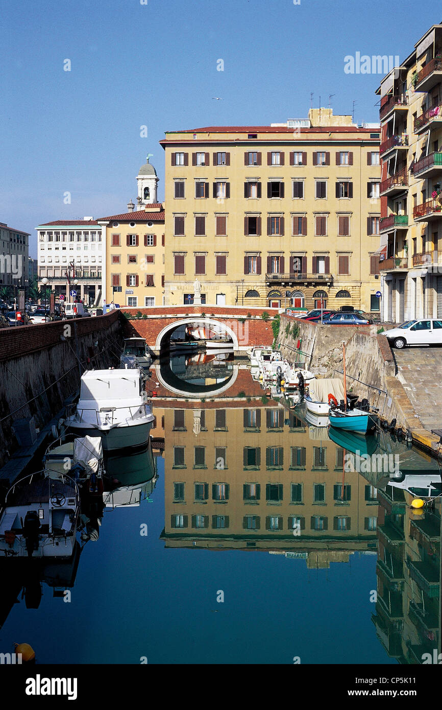 Tuscany - Livorno. The New Venice district Stock Photo - Alamy
