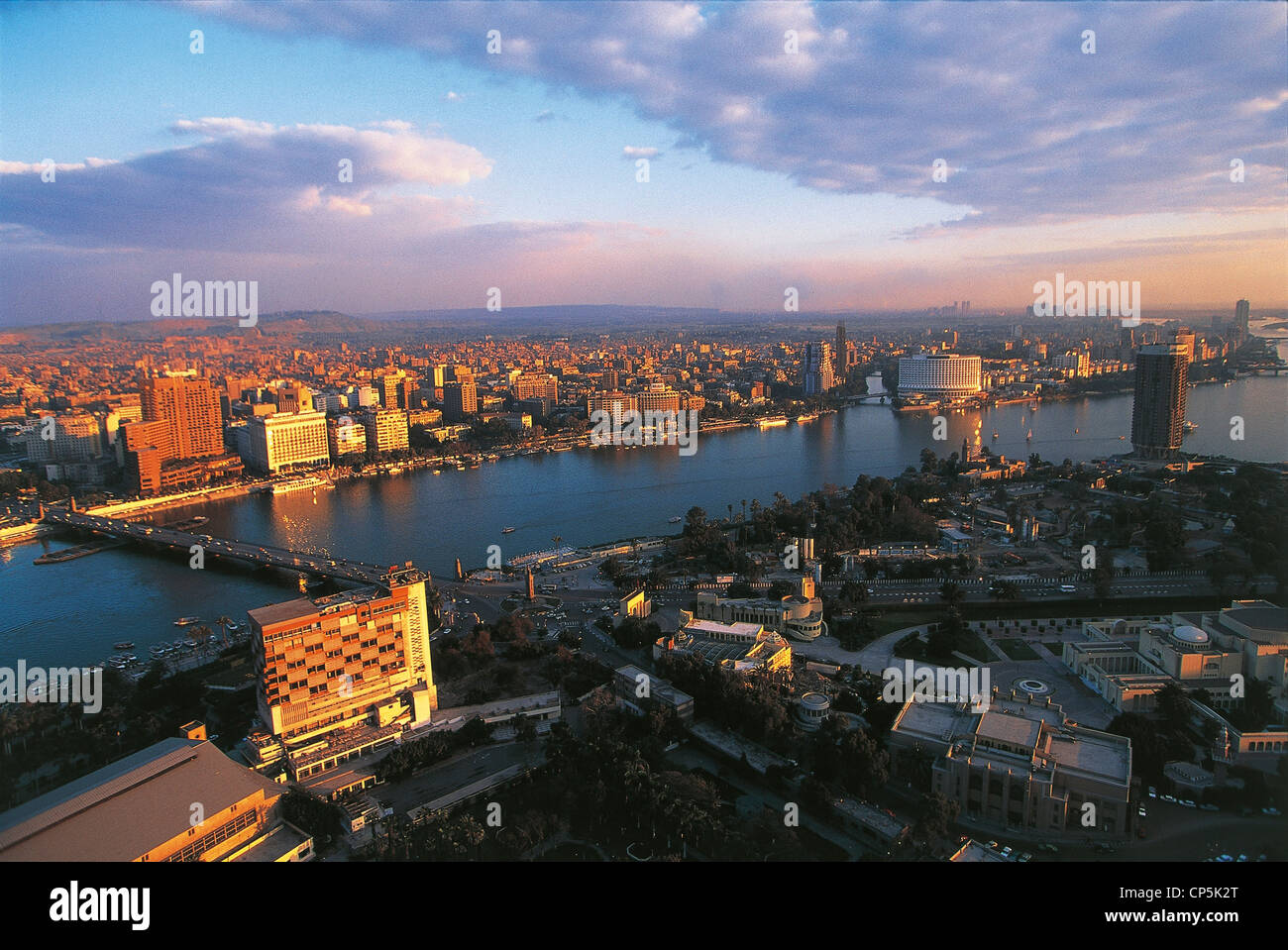 Egypt Cairo City 'The Nile From Cairo Tower Stock Photo - Alamy