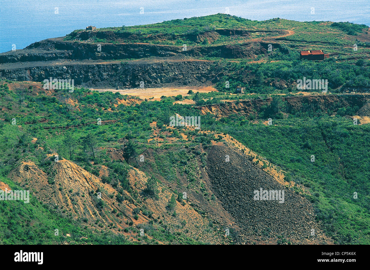 TOSCANA ELBA CAPOLIVERI iron mine Stock Photo - Alamy
