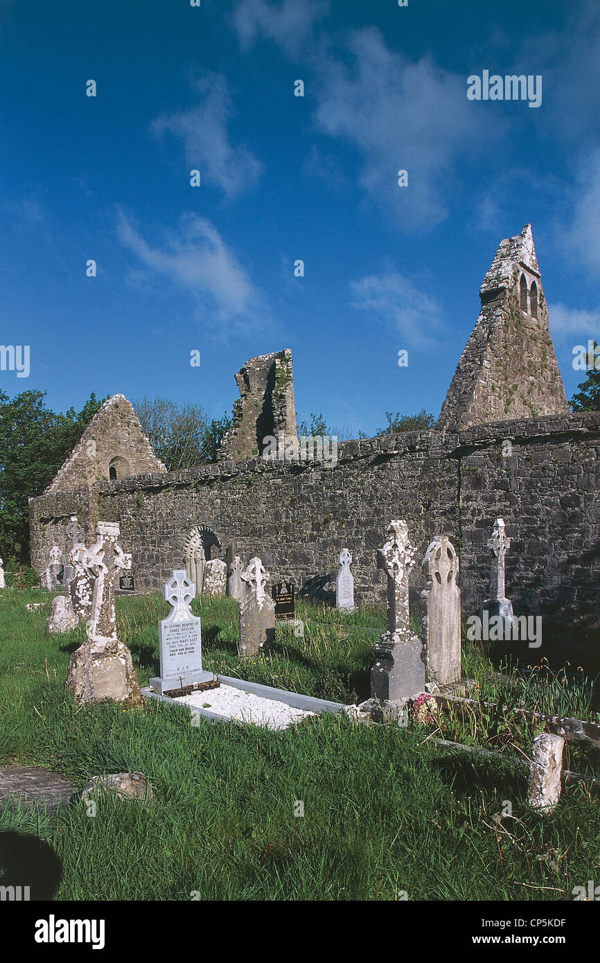 County Clare Ireland Region Burren Dysert O'Dea Cross And Ruins Of The ...