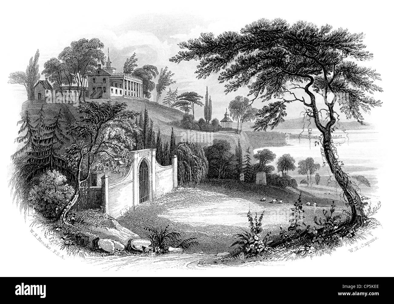 Mount Vernon, colonial-style estate of George Washington, Virginia, USA ...