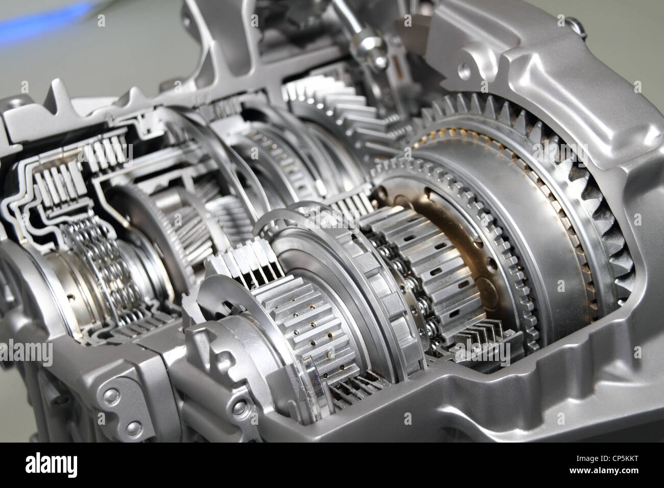 Automotive transmission gearbox with lots of details Stock Photo - Alamy