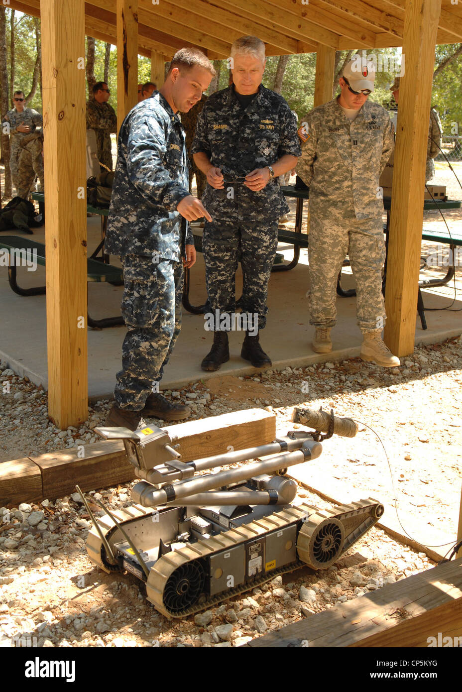 Explains the importance of bomb robots to rear adm clifford hi-res stock photography and images ...