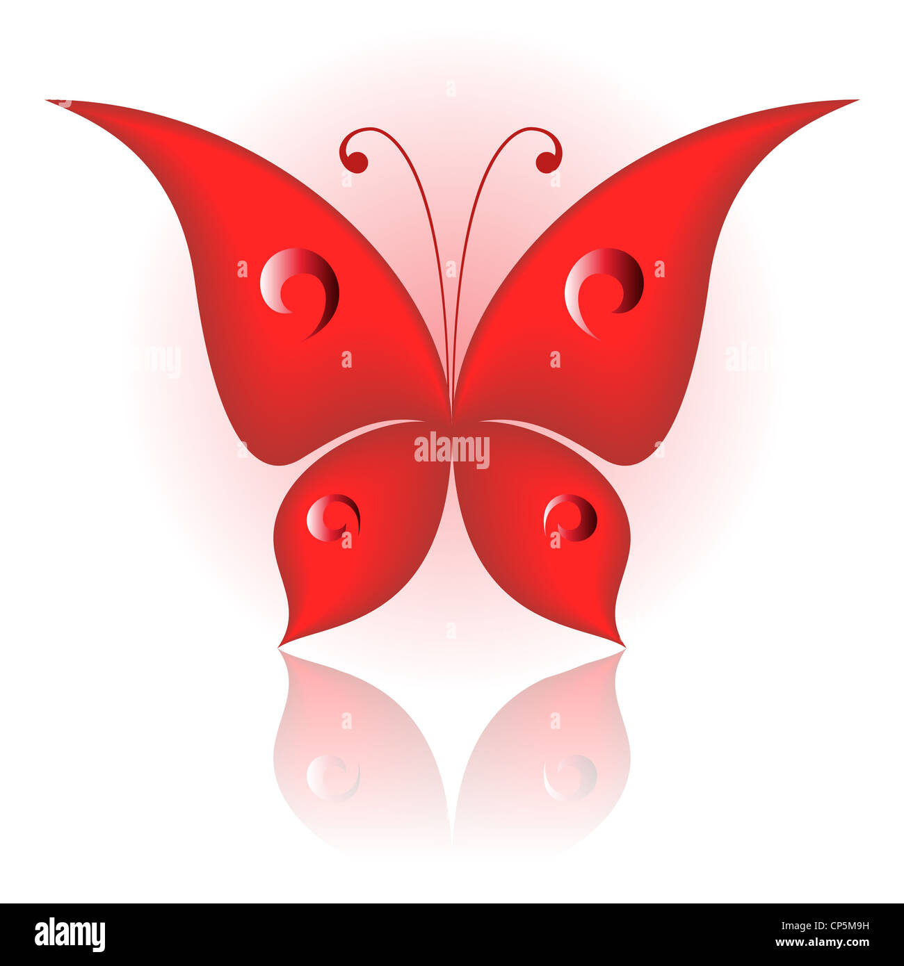 Large red moth Cut Out Stock Images & Pictures - Alamy