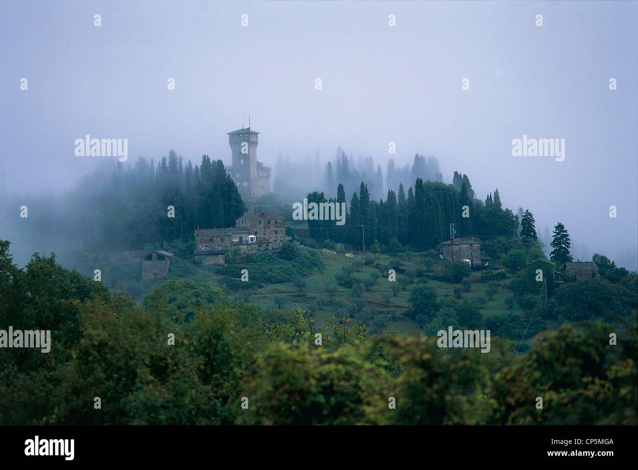 Tuscany - Mugello - Trebbio (Fi). The Castle Stock Photo - Alamy