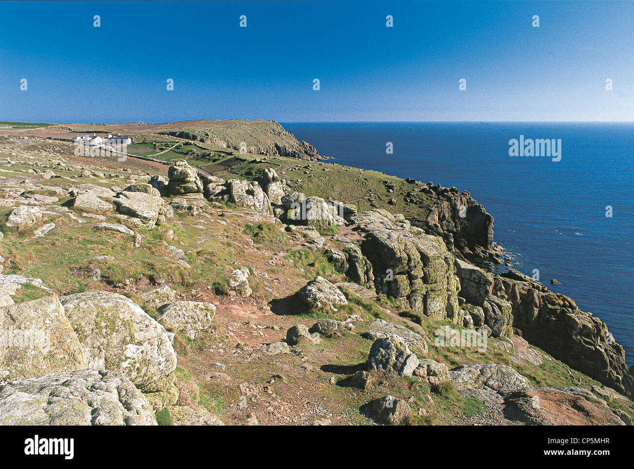 UNITED KINGDOM ENGLAND LAND'S END LANDSCAPE WITH TYPICAL granite ...