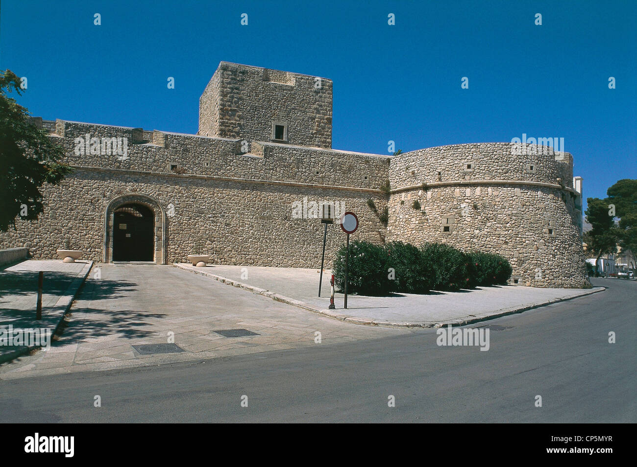 Puglia - Gargano (Fg). Manfredonia Castle Stock Photo - Alamy