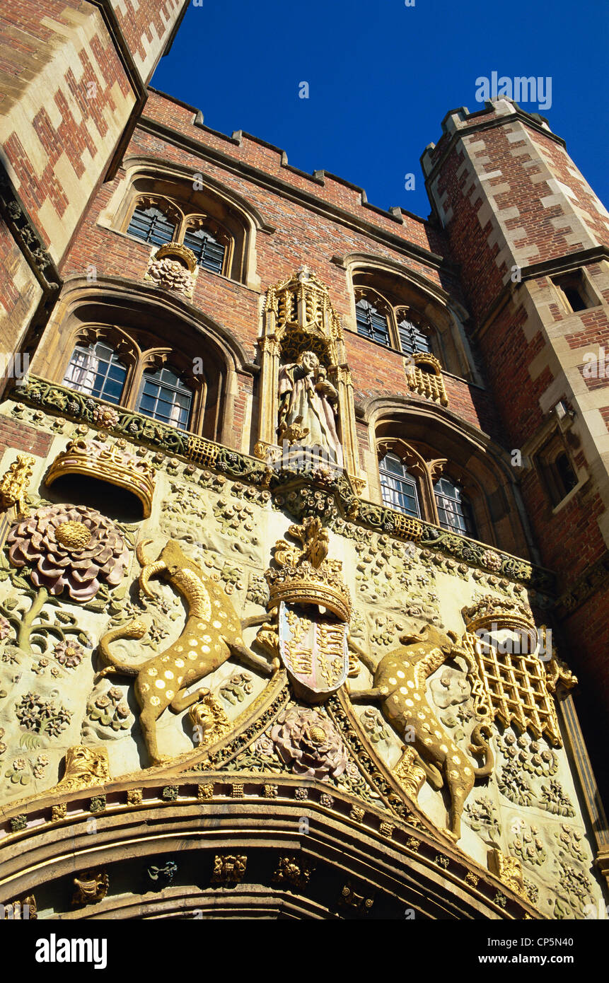 England, Cambridgeshire, Cambridge, Saint John's College, Front Gate ...