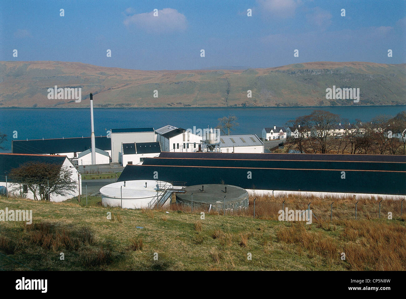 Scotland Highland Isle of Skye Talisker Distillery Carbost Stock Photo ...